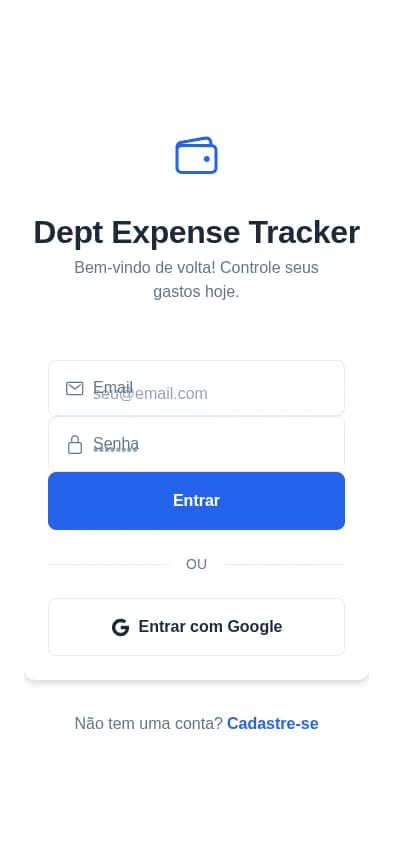 Dept Expense Tracker