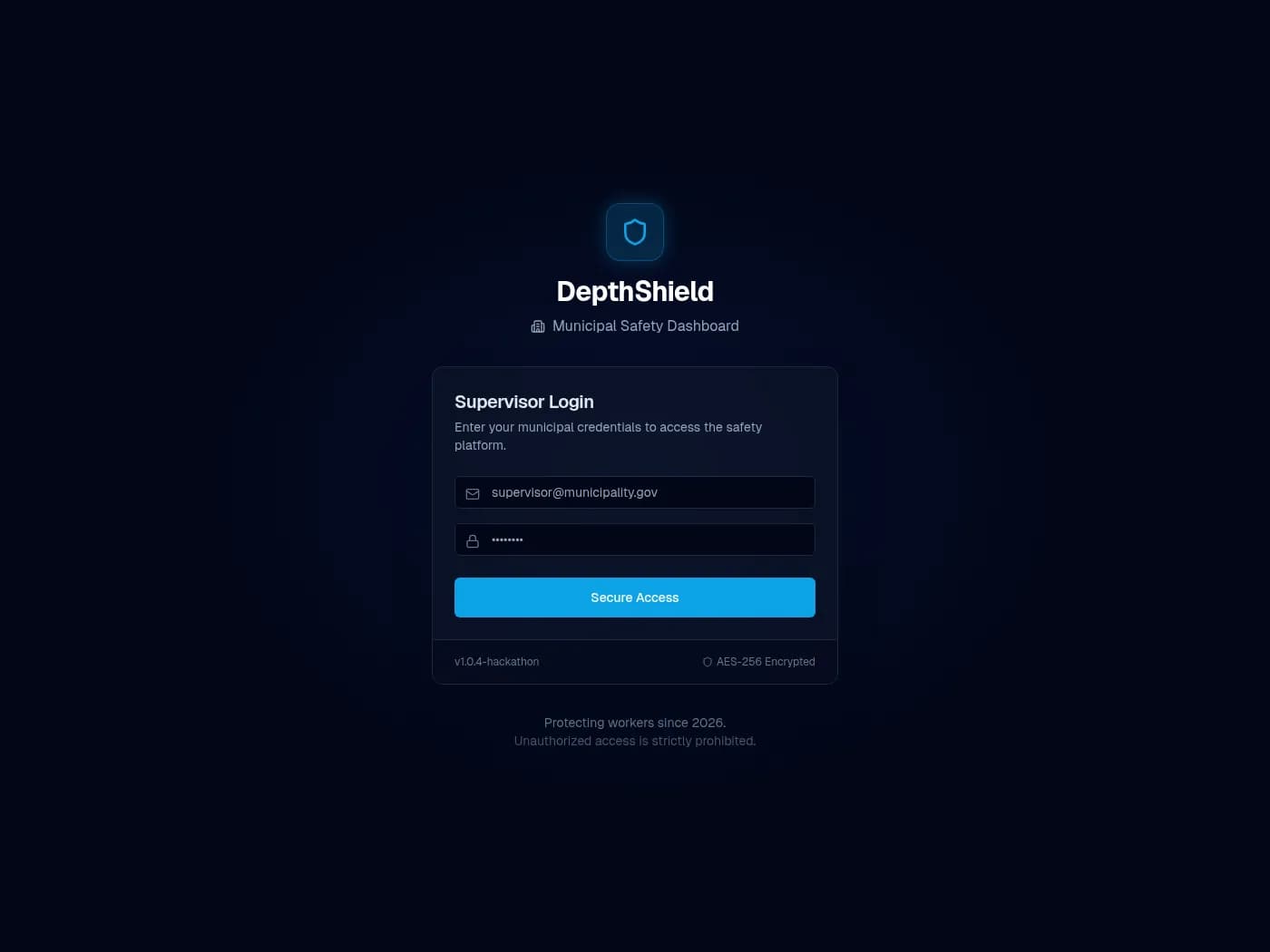 DepthShield Safety Dashboard