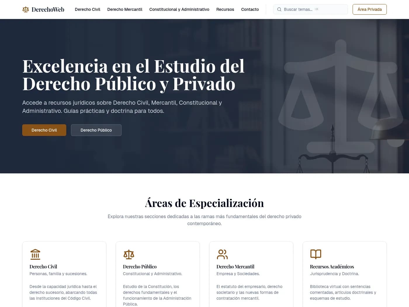 DerechoWeb Legal Portal