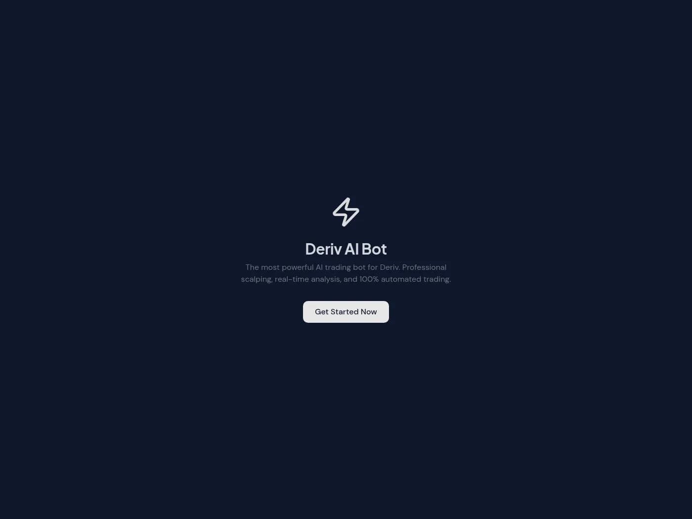 Deriv AI Trading Bot