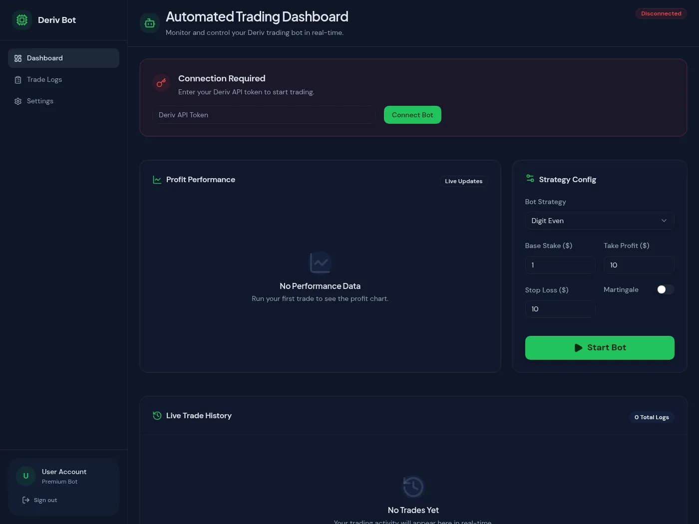 Deriv Auto Trading Bot