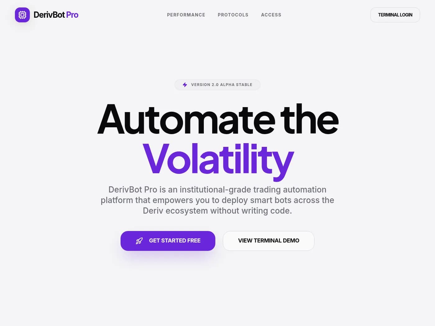 DerivBot Pro