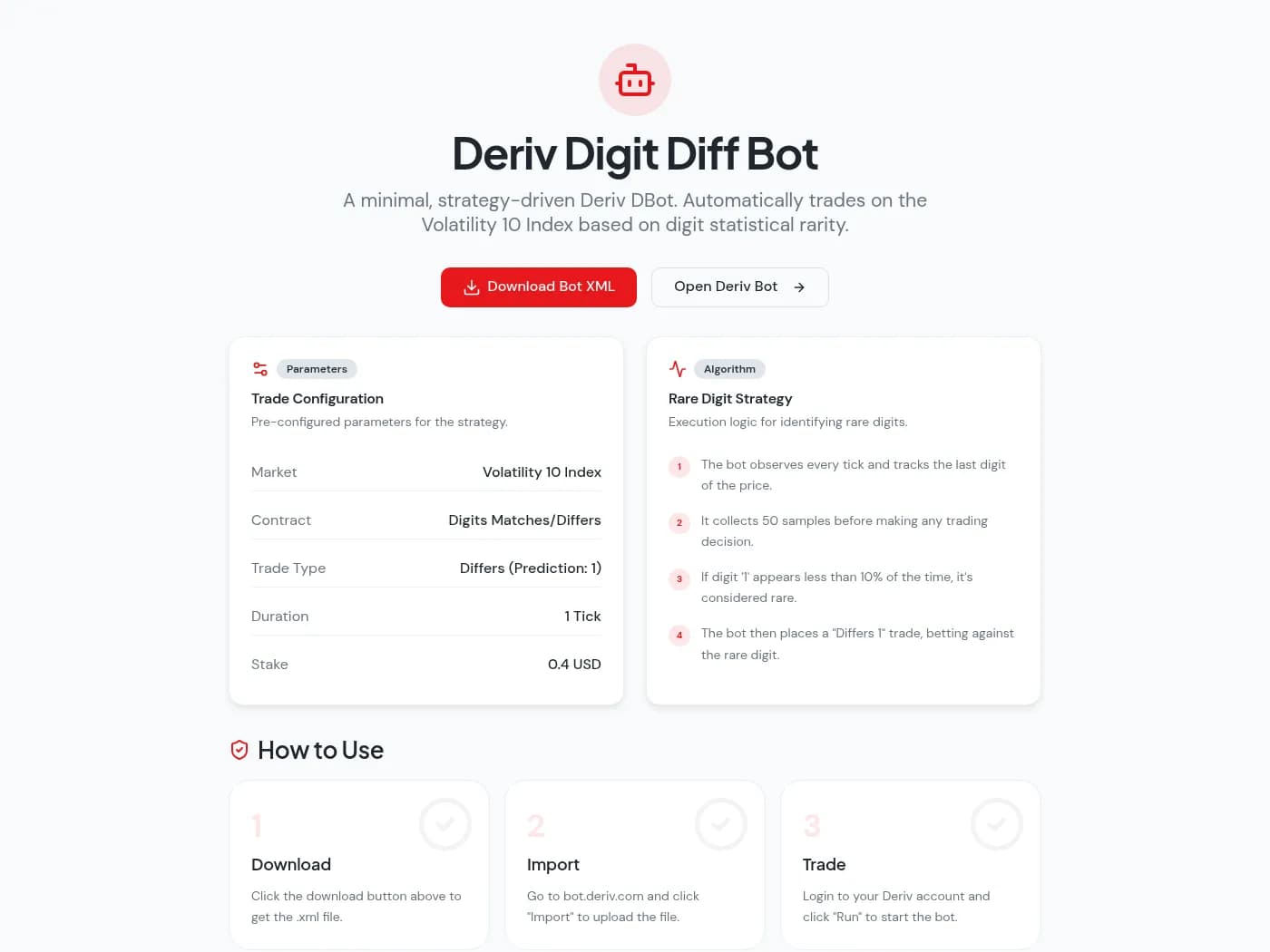 Deriv Digit Diff Bot