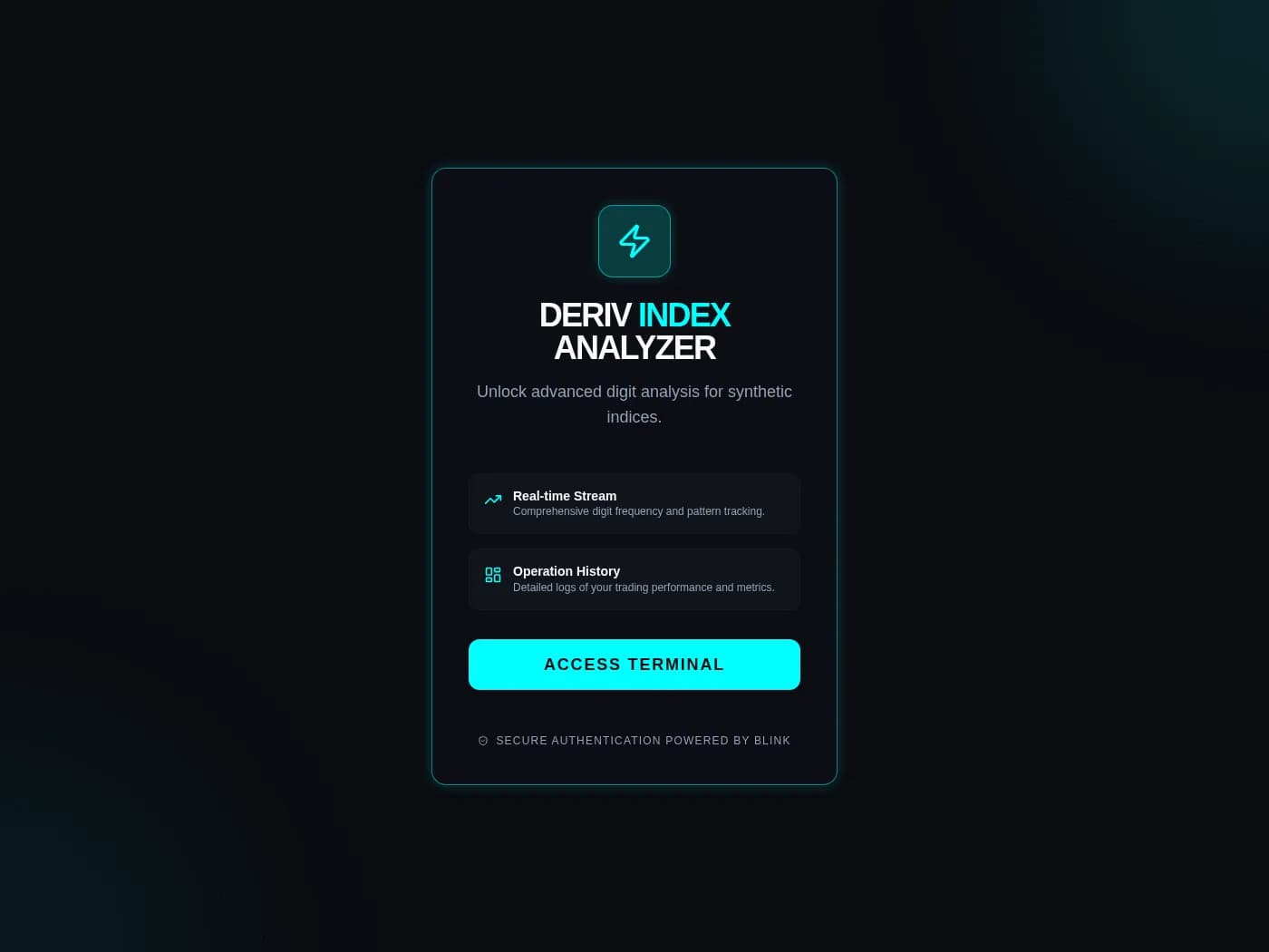 Deriv Index Analyzer