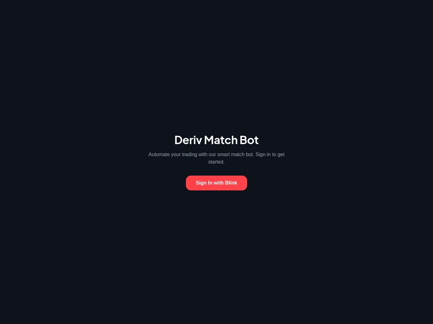Deriv Match Bot