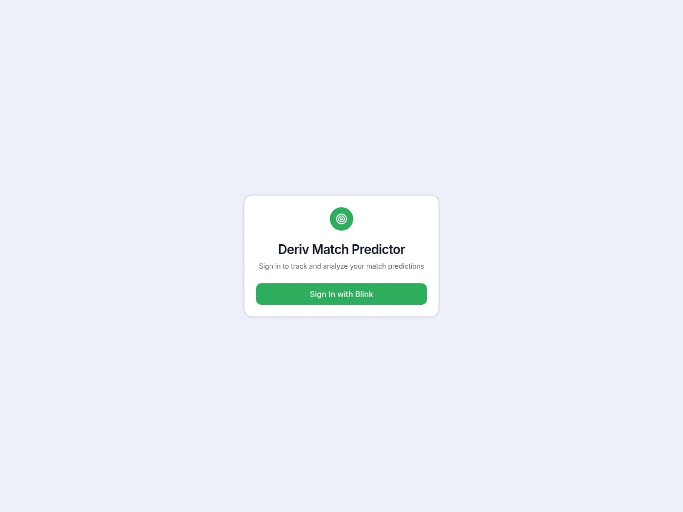 Deriv Match Predictor