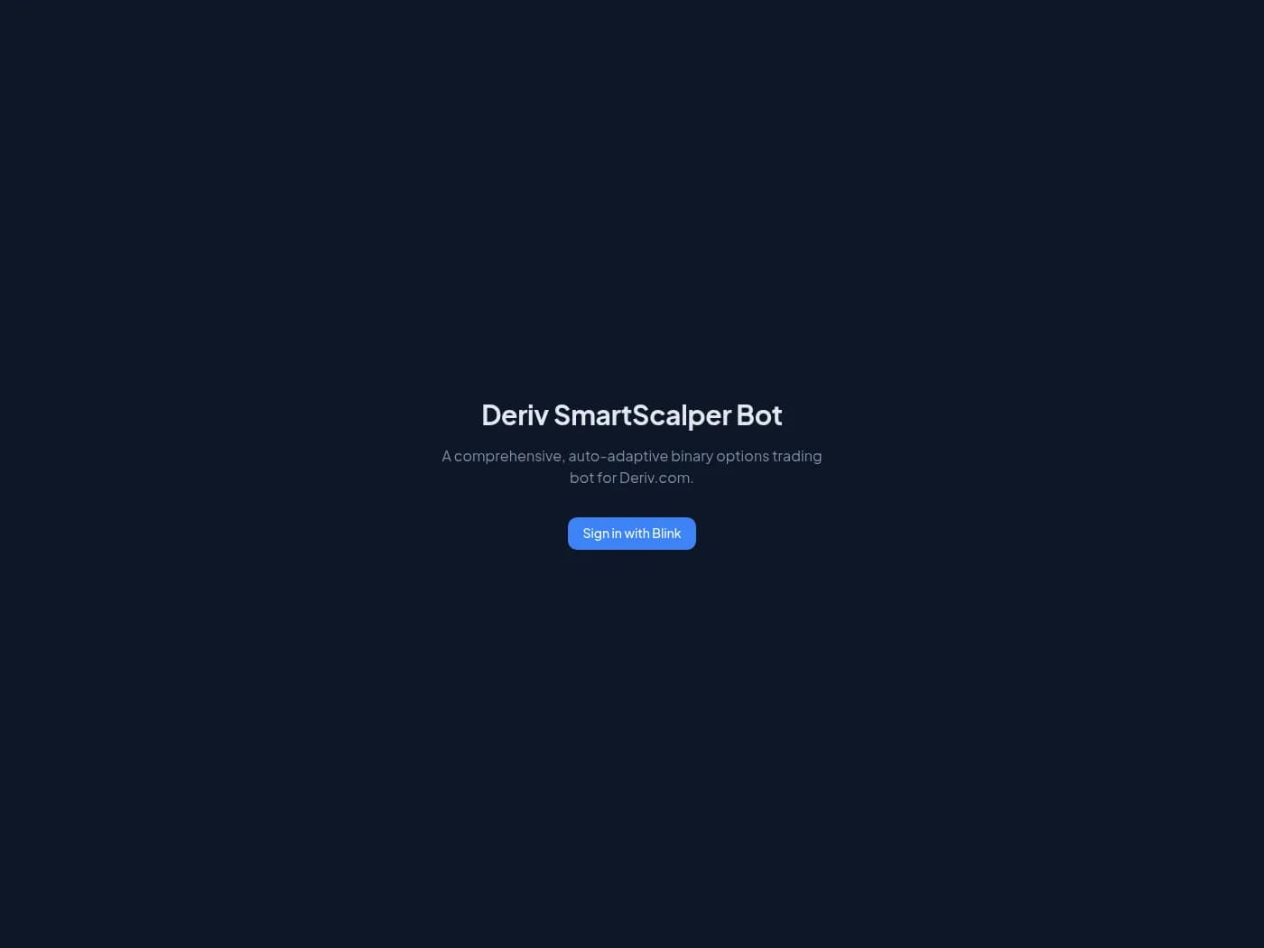 Deriv SmartScalper Bot