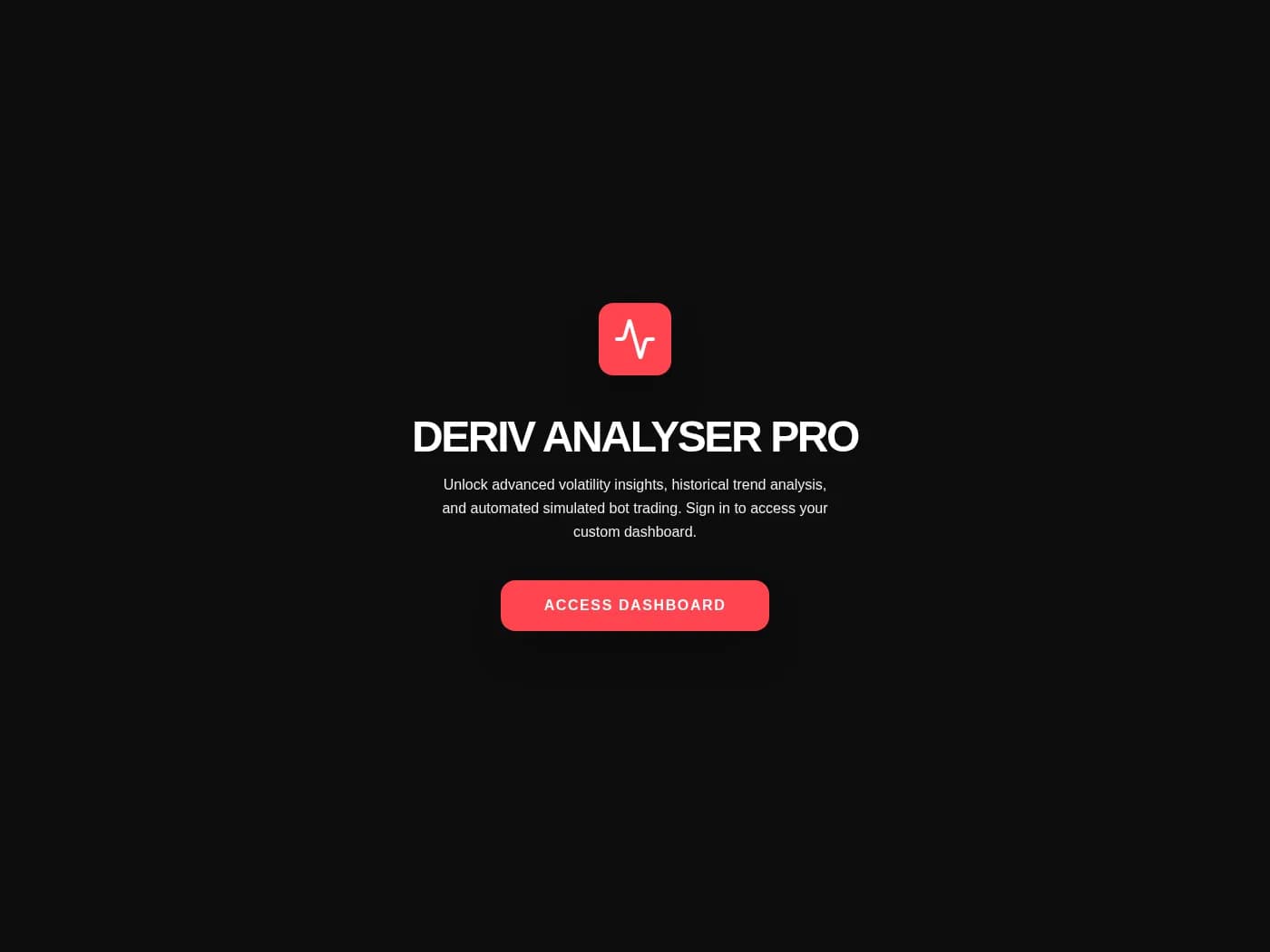 Deriv Signal Analyzer