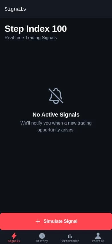 Deriv Step 100 Signals