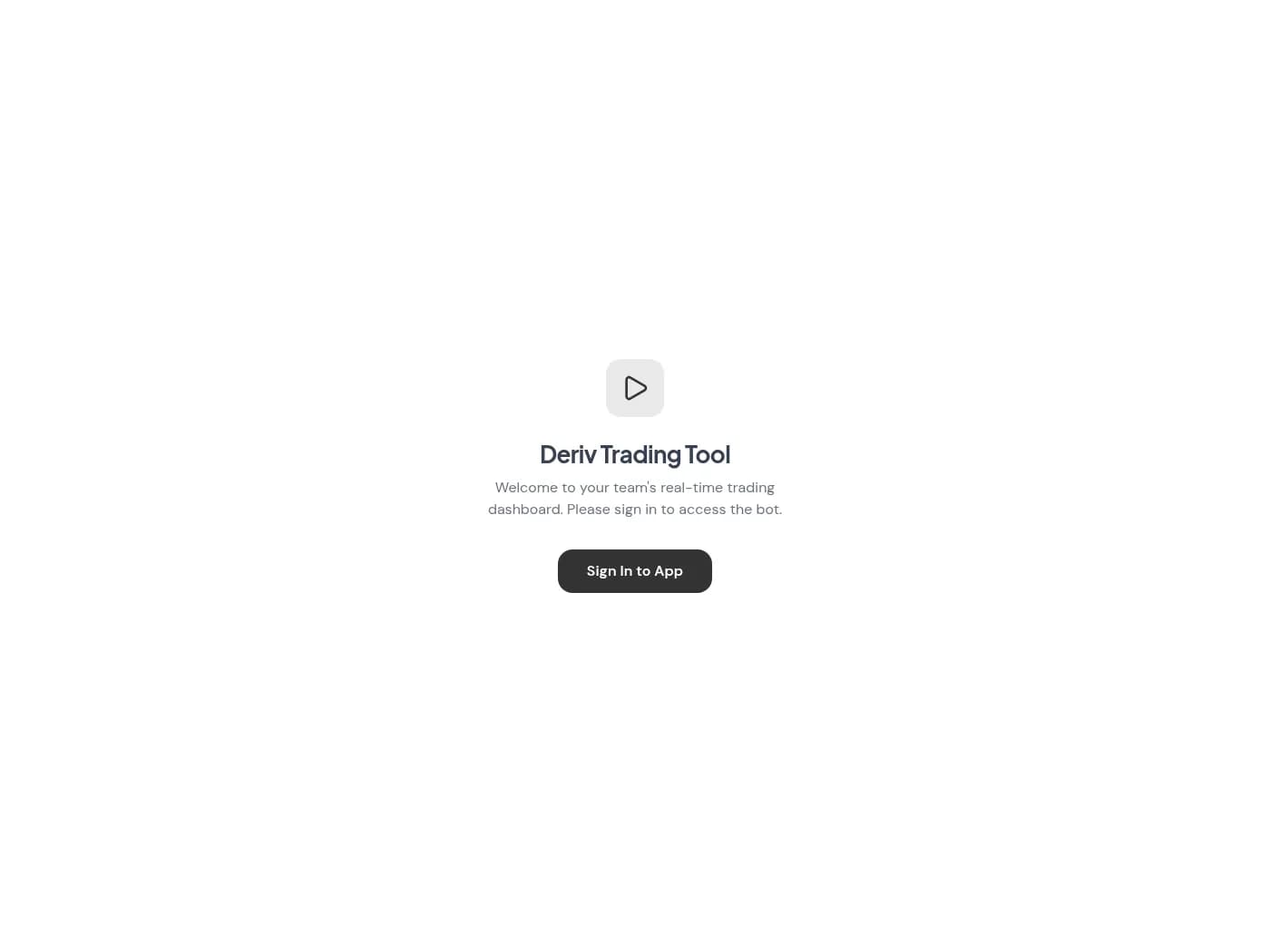 Deriv Trading Tool