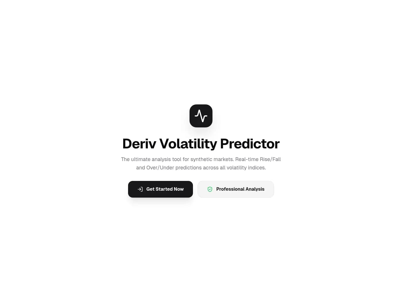 Deriv Volatility Predictor