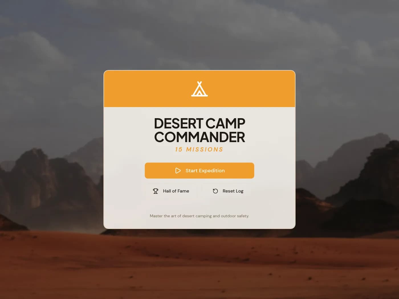 Desert Camp Commander