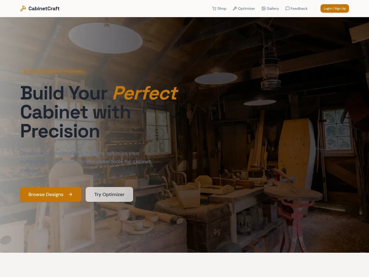 Cabinet Design Ecommerce