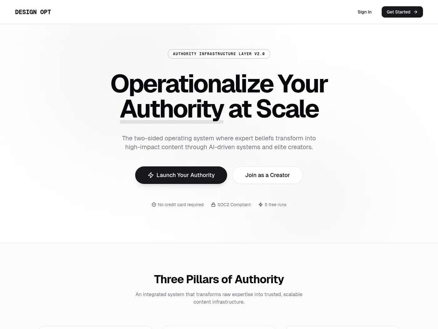 Design Opt Authority OS
