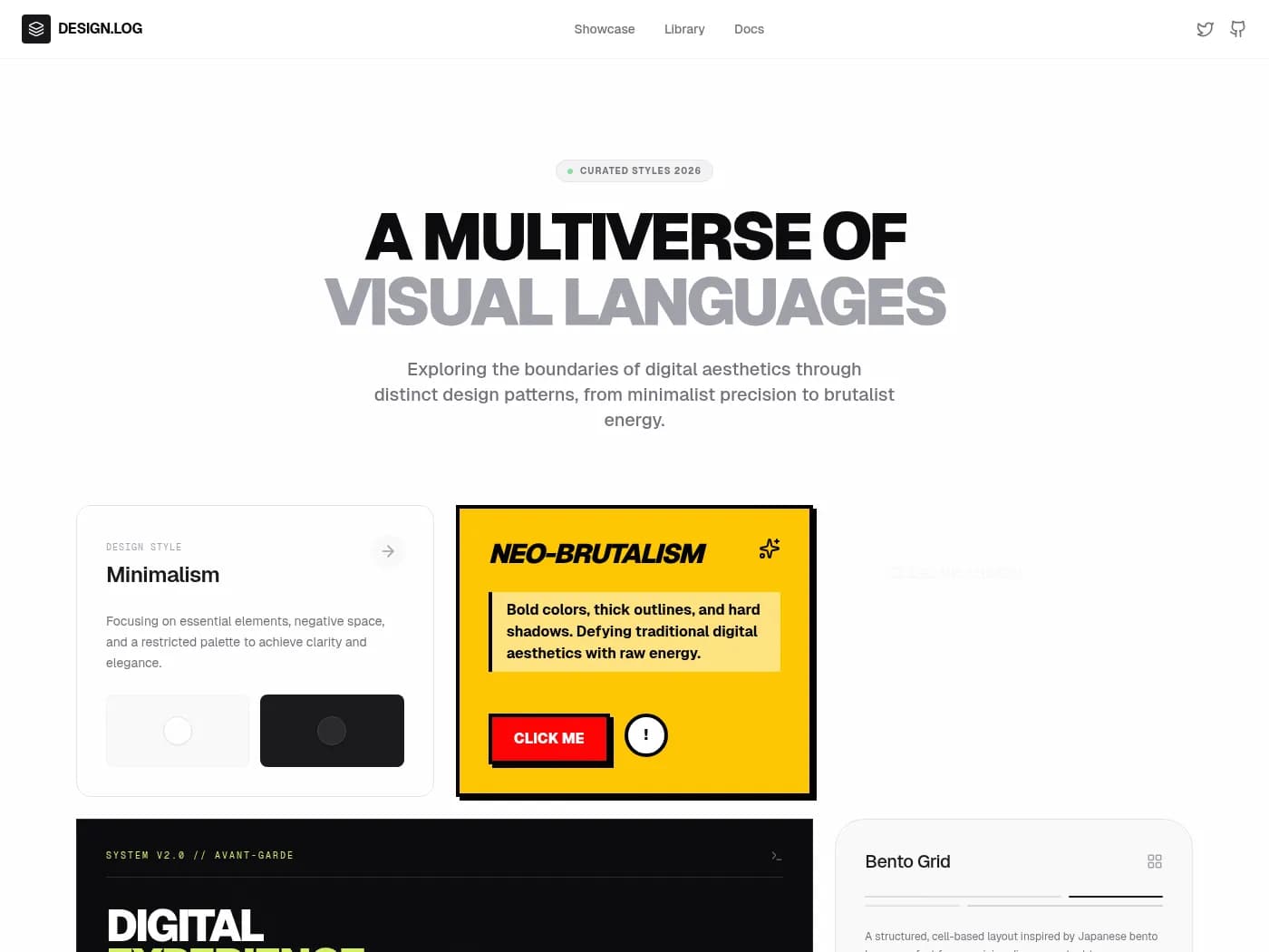 Design Showcase Page