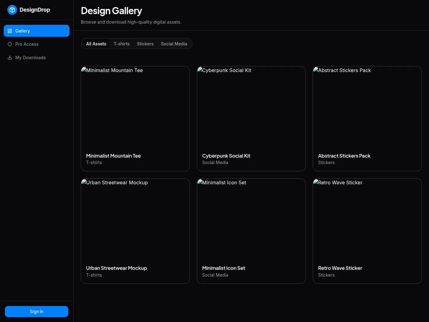 DesignDrop Subscription Hub