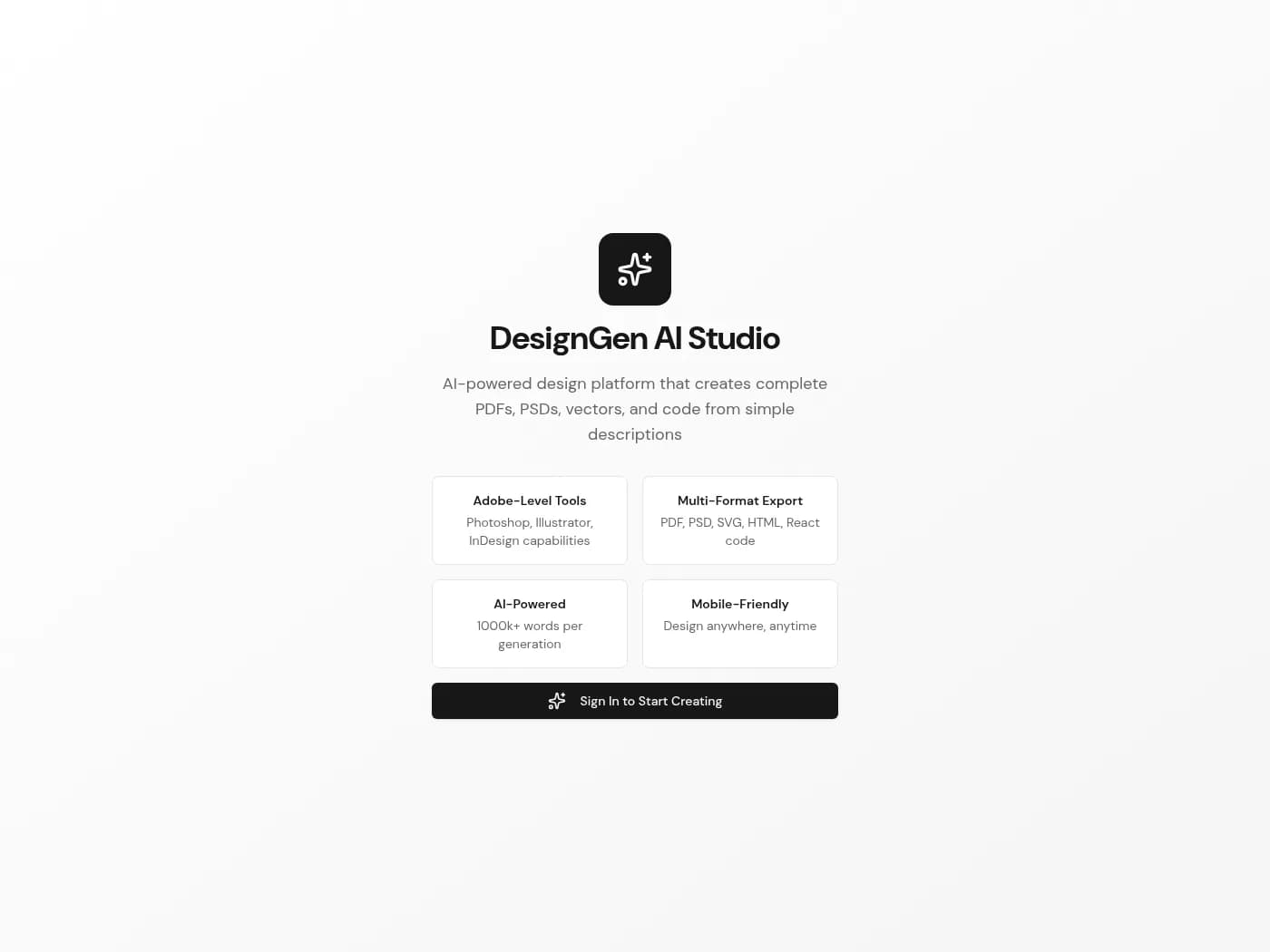 DesignGen AI Studio