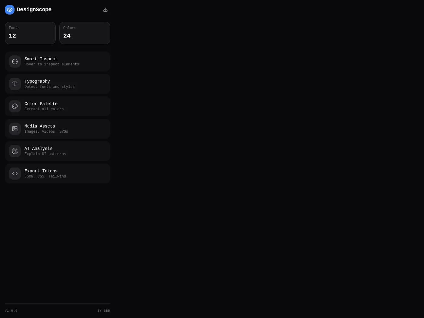 DesignScope Chrome Extension