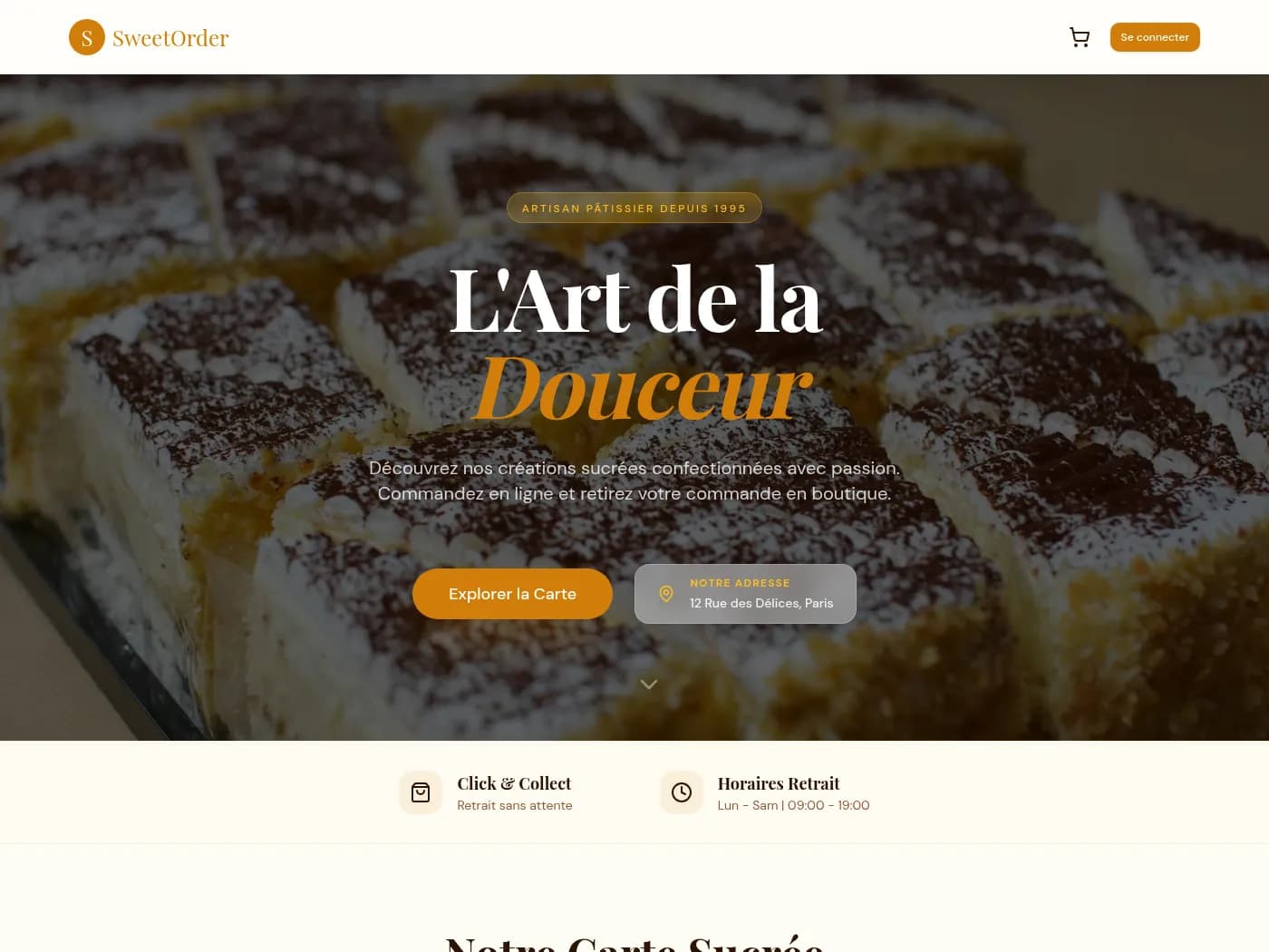 SweetOrder Webshop