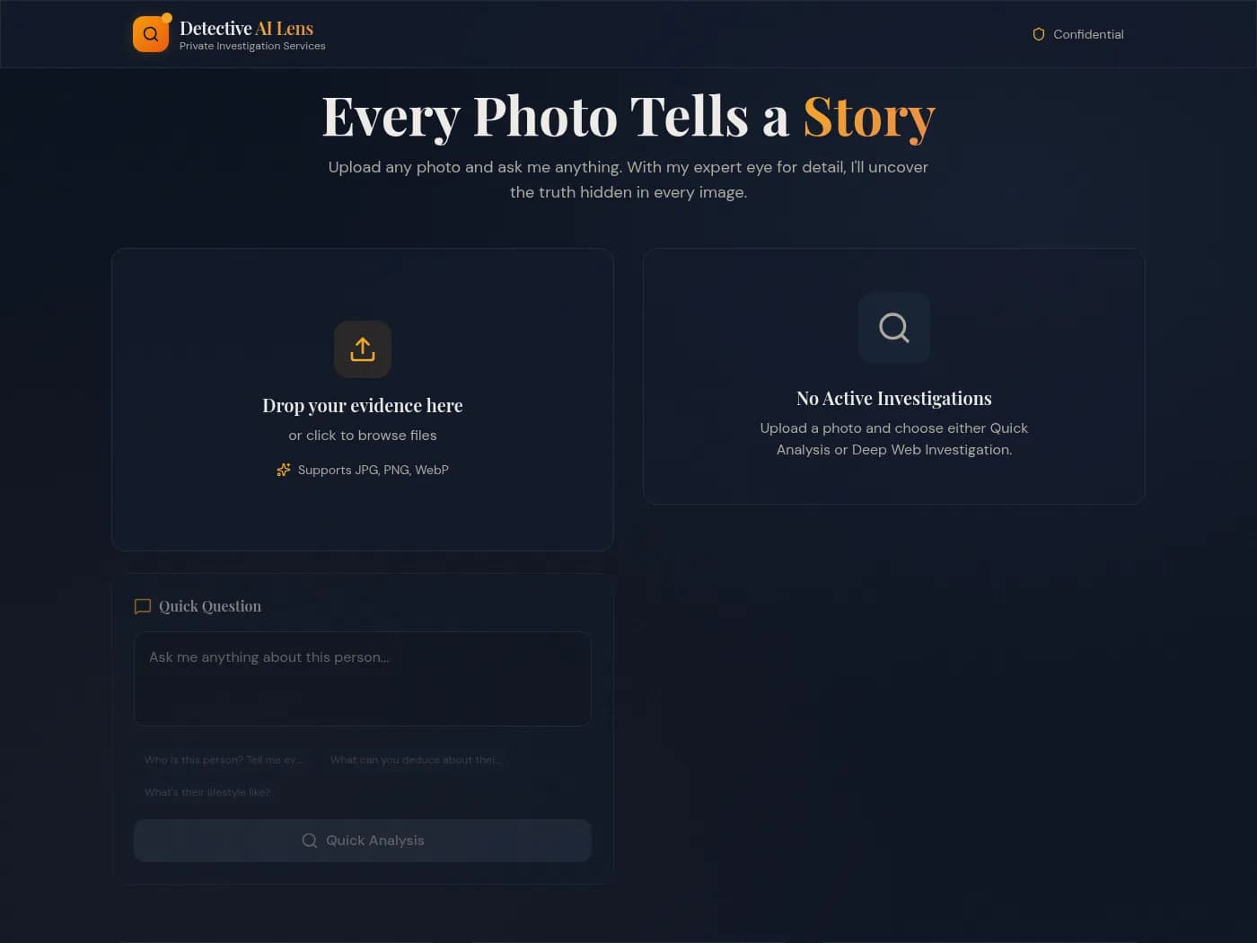 Detective AI Lens