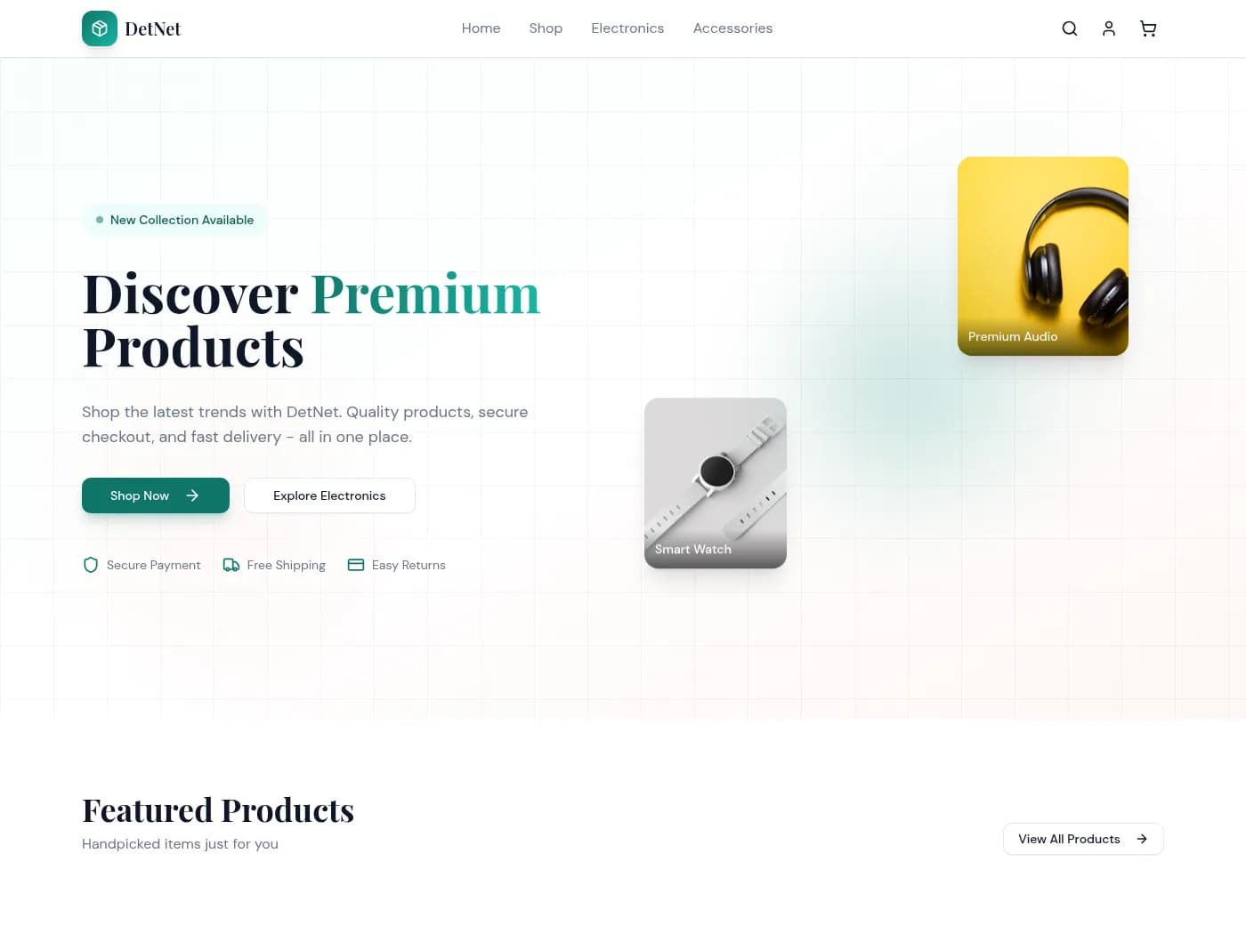 DetNet E-Commerce Hub