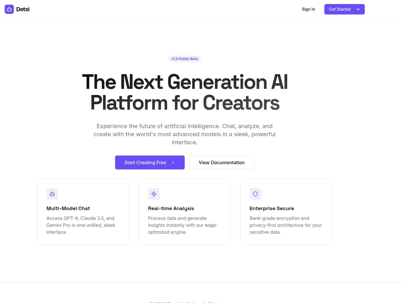 Detxi AI Platform