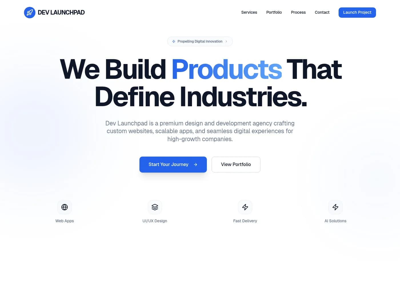 Dev Launchpad Site