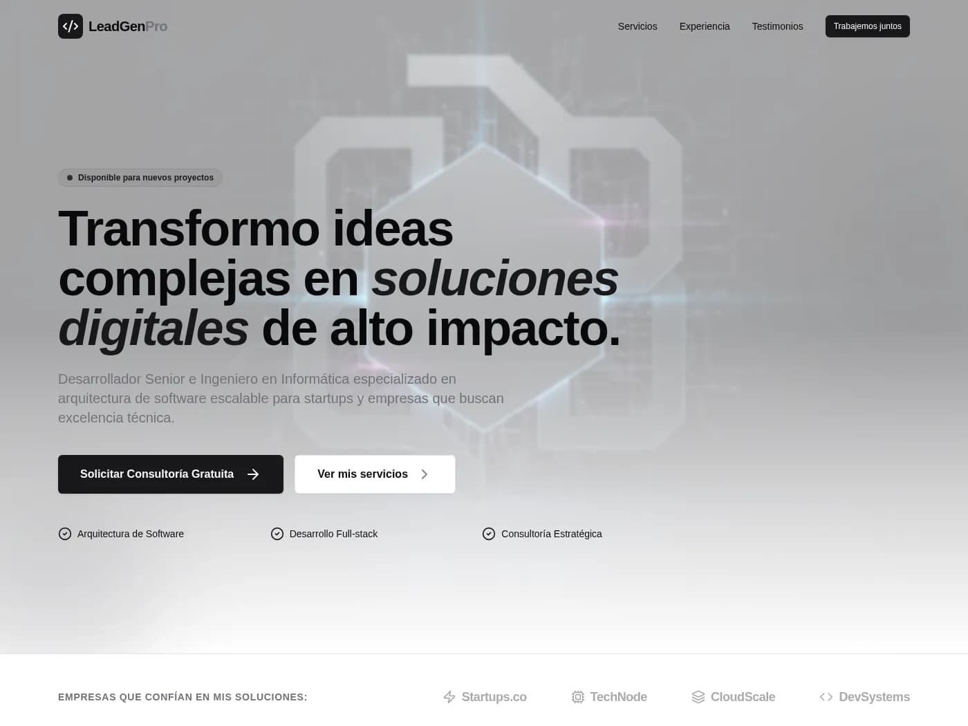 LeadGen Pro Landing
