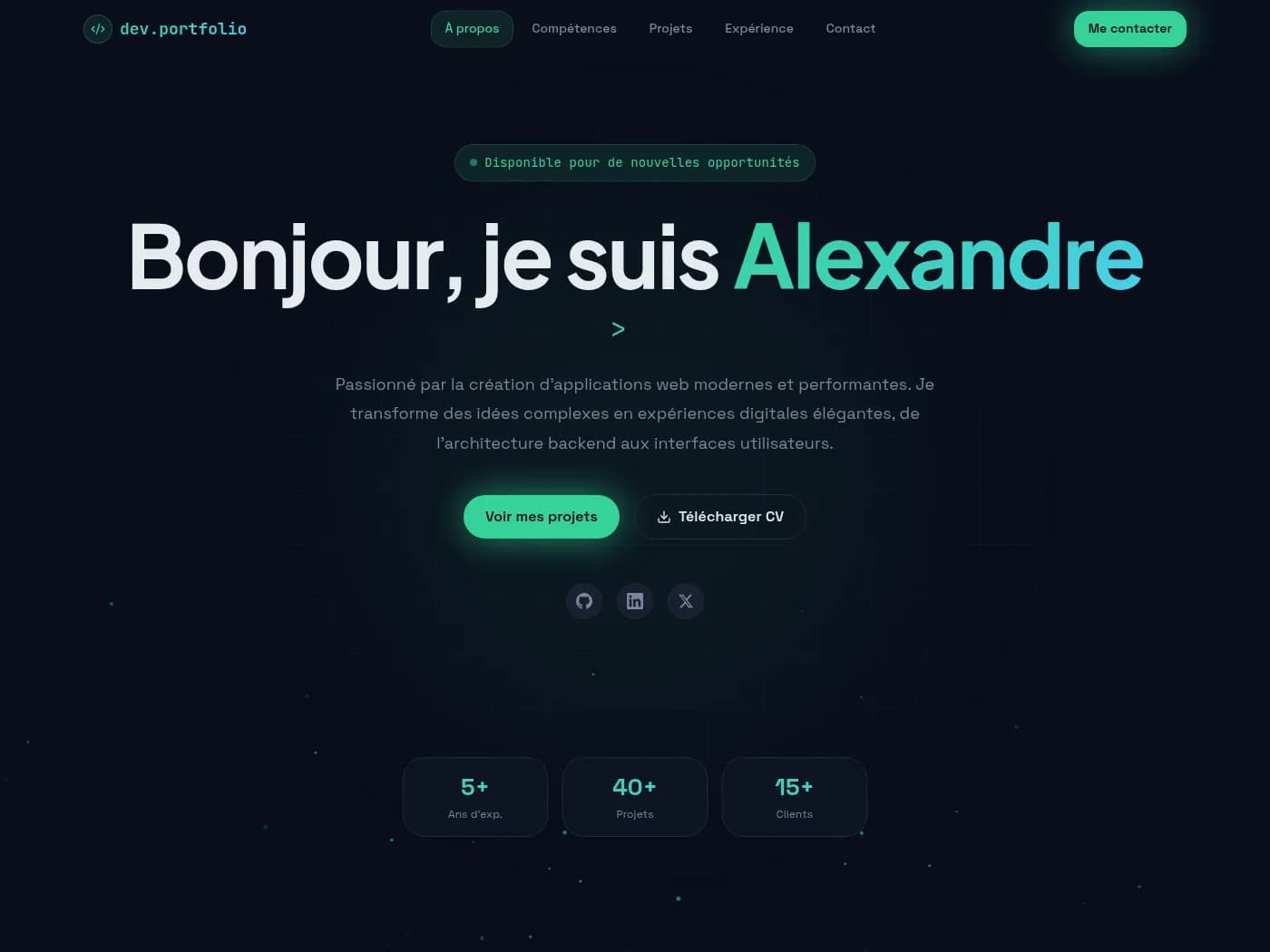 Dev Portfolio Showcase