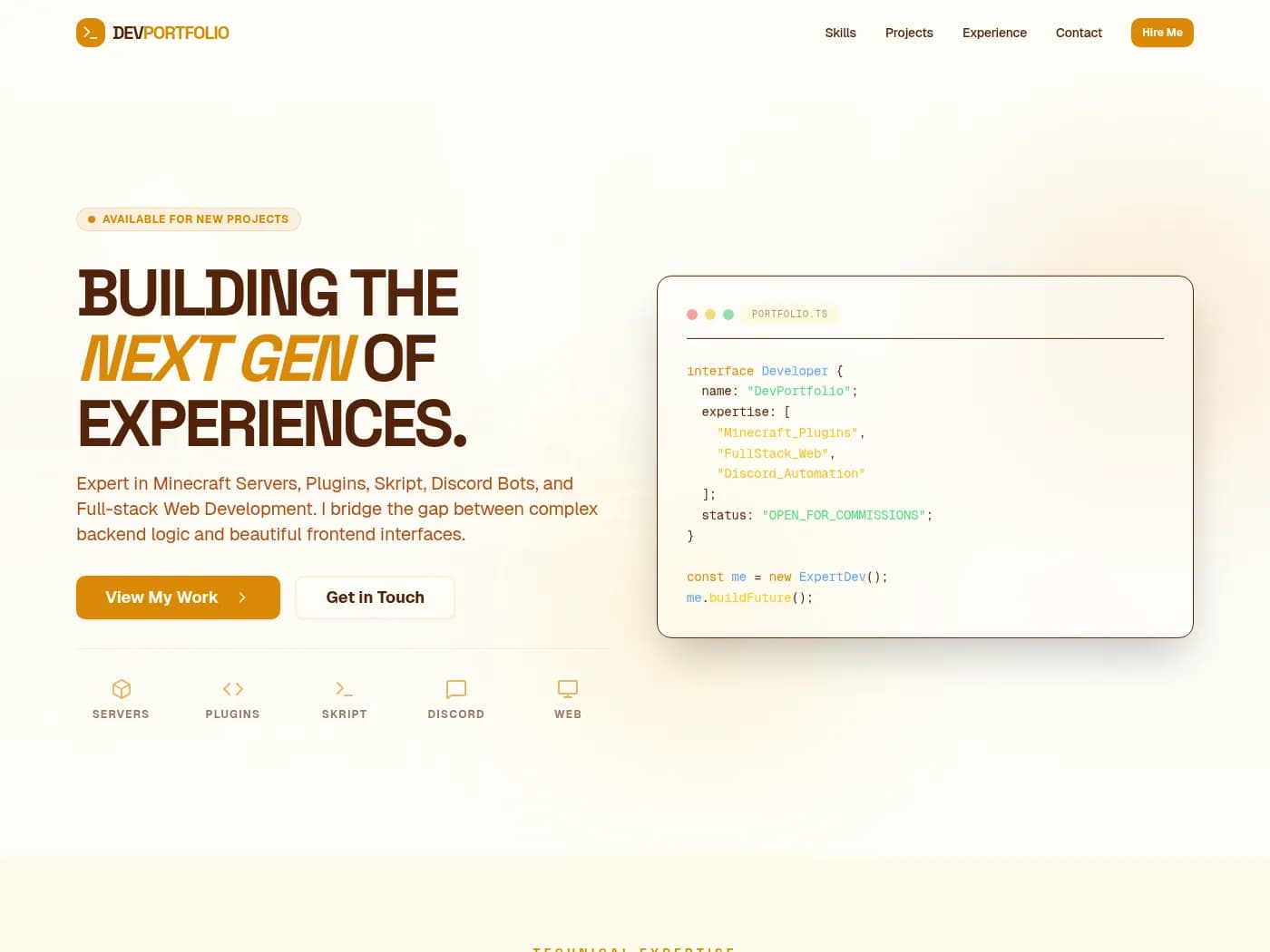 Dev Portfolio Hub