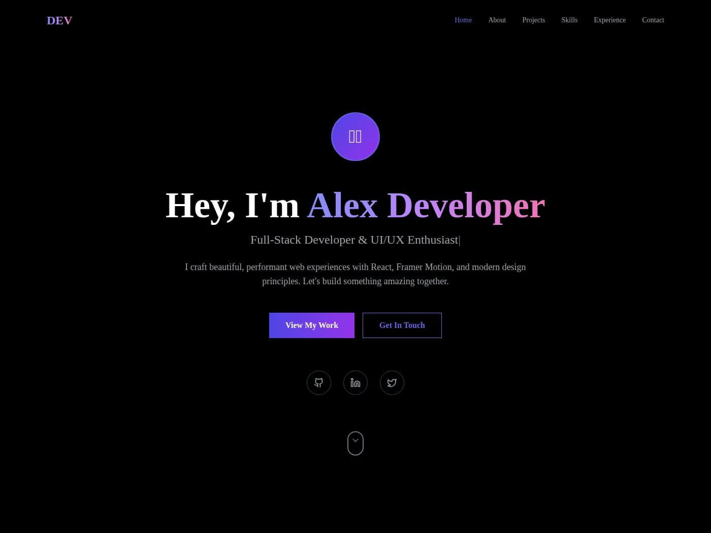 Epic Dev Portfolio