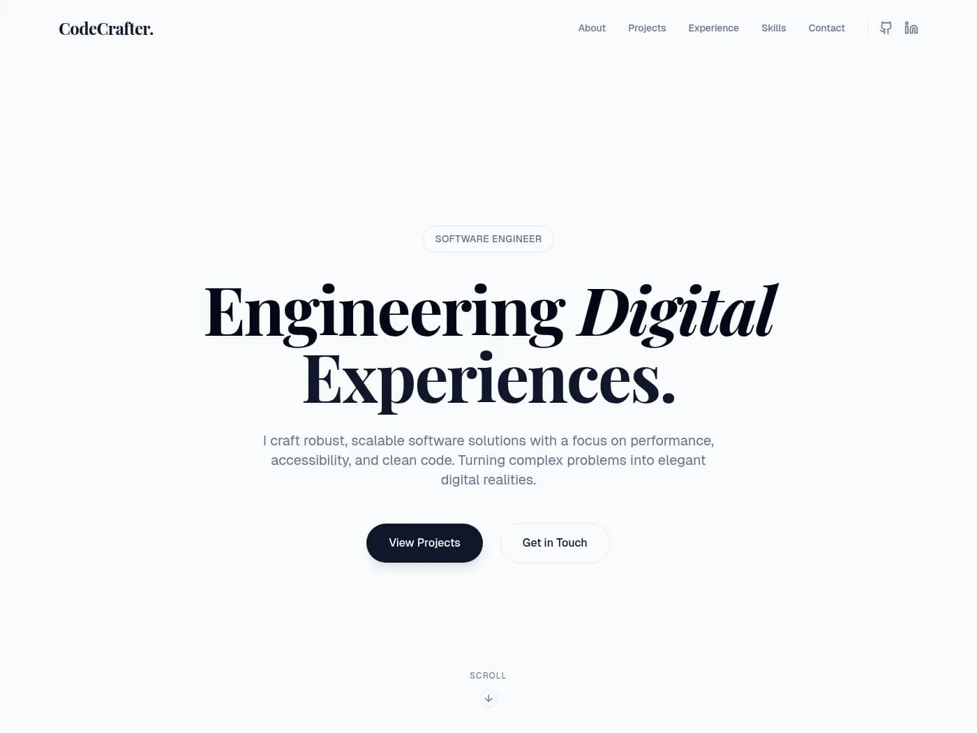 CodeCrafter Portfolio