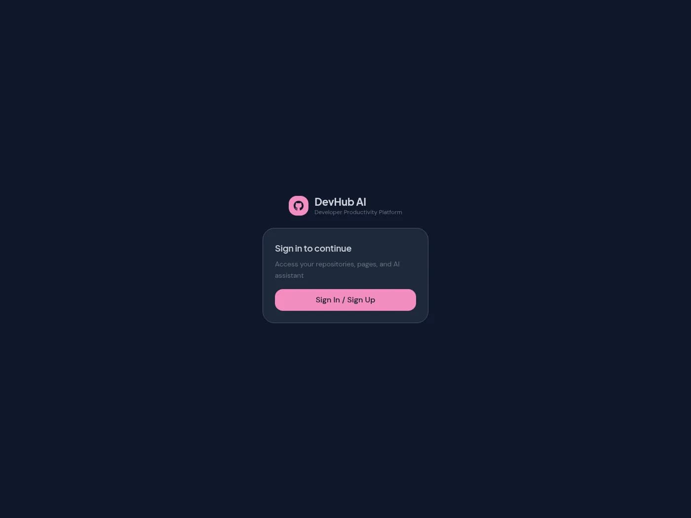 DevHub AI App