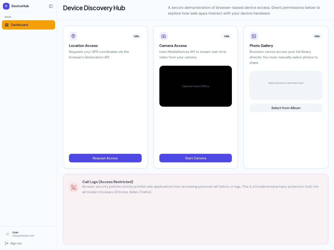 Stealth Device Access Demo