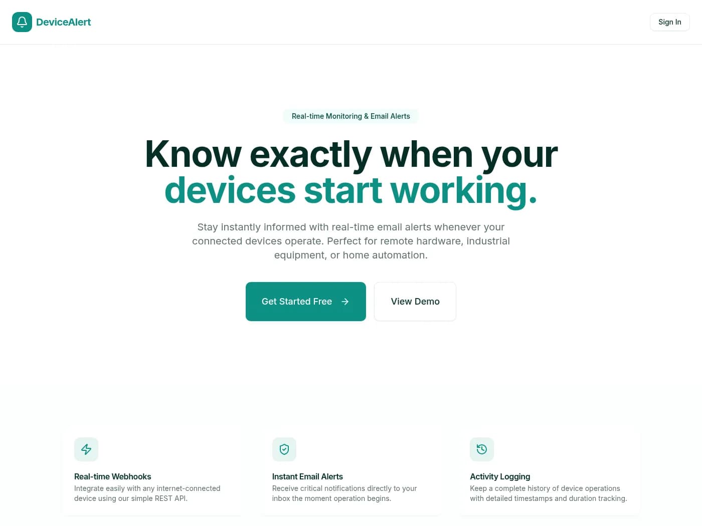 Device Alert App
