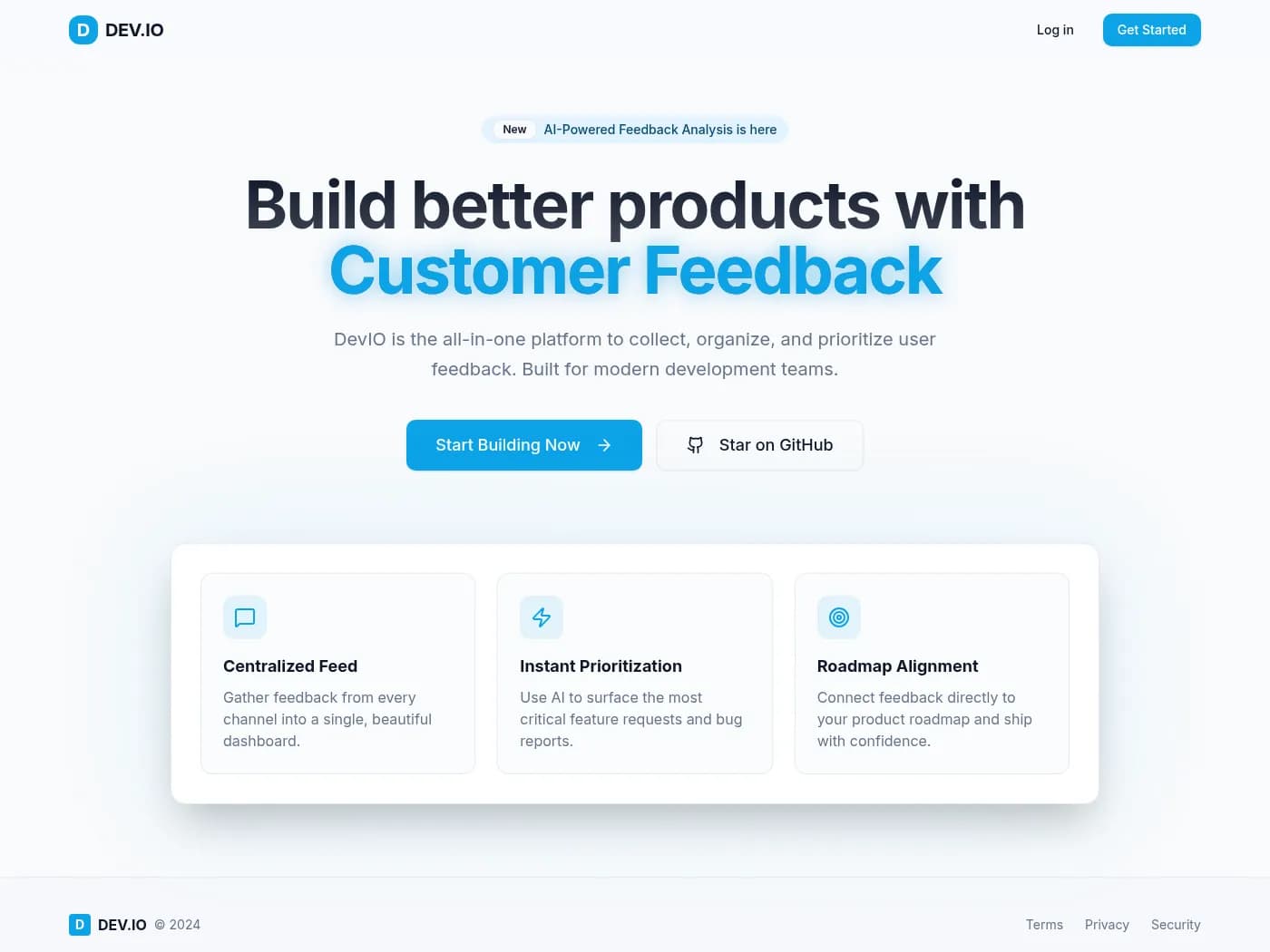 DevIO Feedback Platform