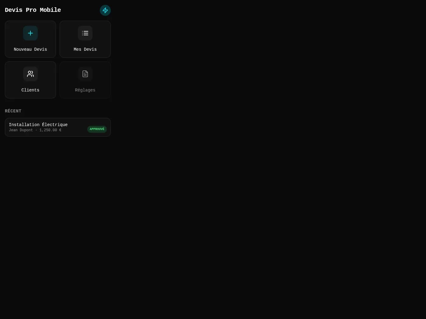 Devis Pro Mobile