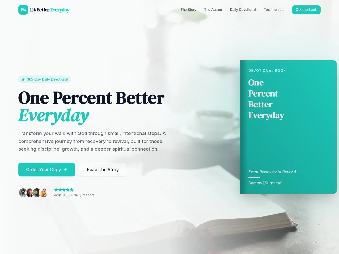 One Percent Devotional Site