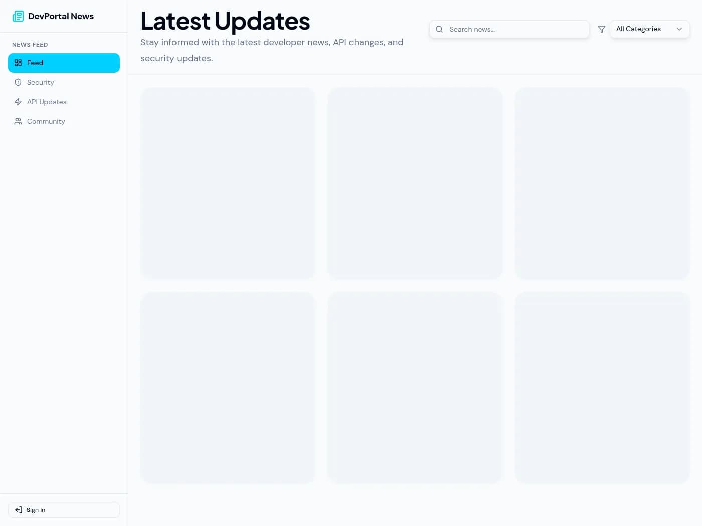DevPortal News Feed