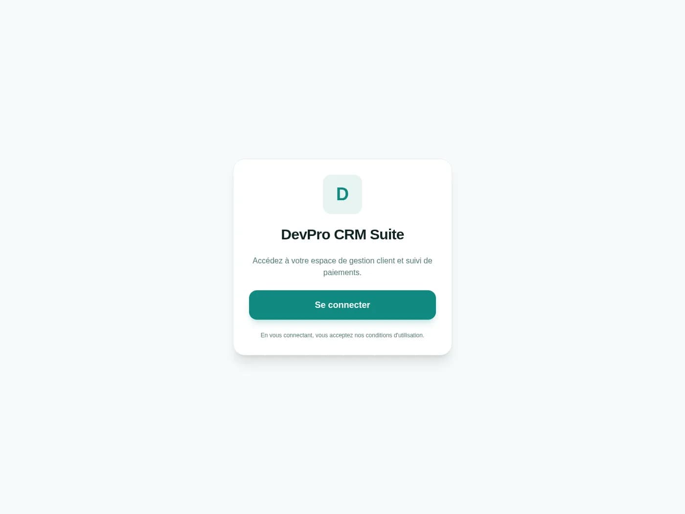 DevPro CRM Suite
