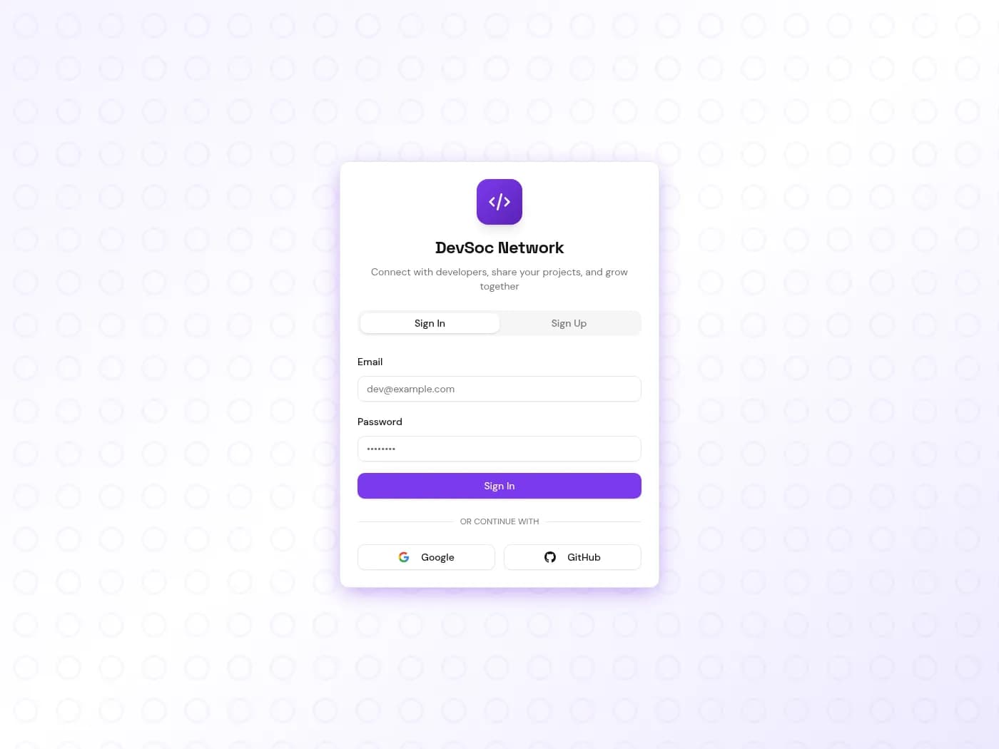 DevSoc Network