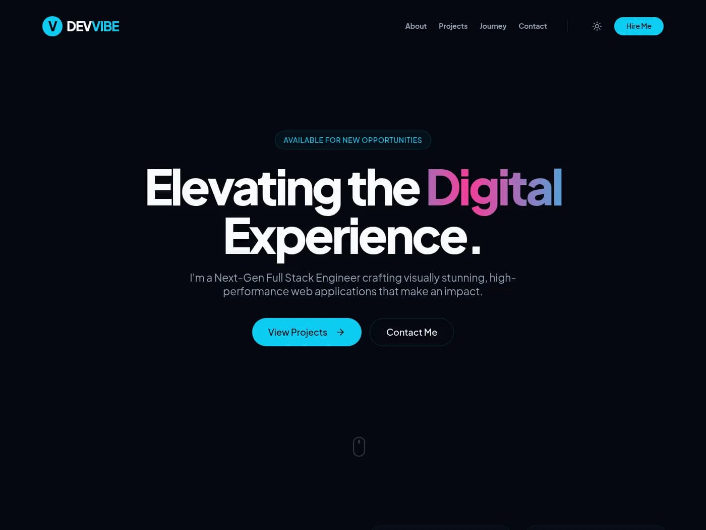 DevVibe Portfolio