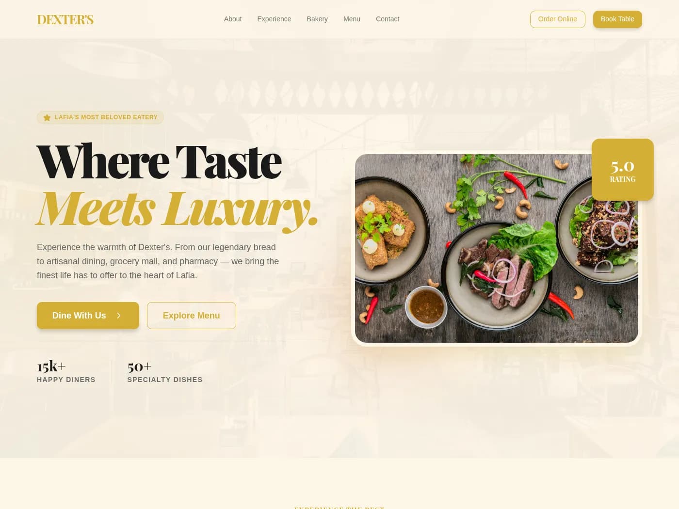 Dexter's Luxe Dining
