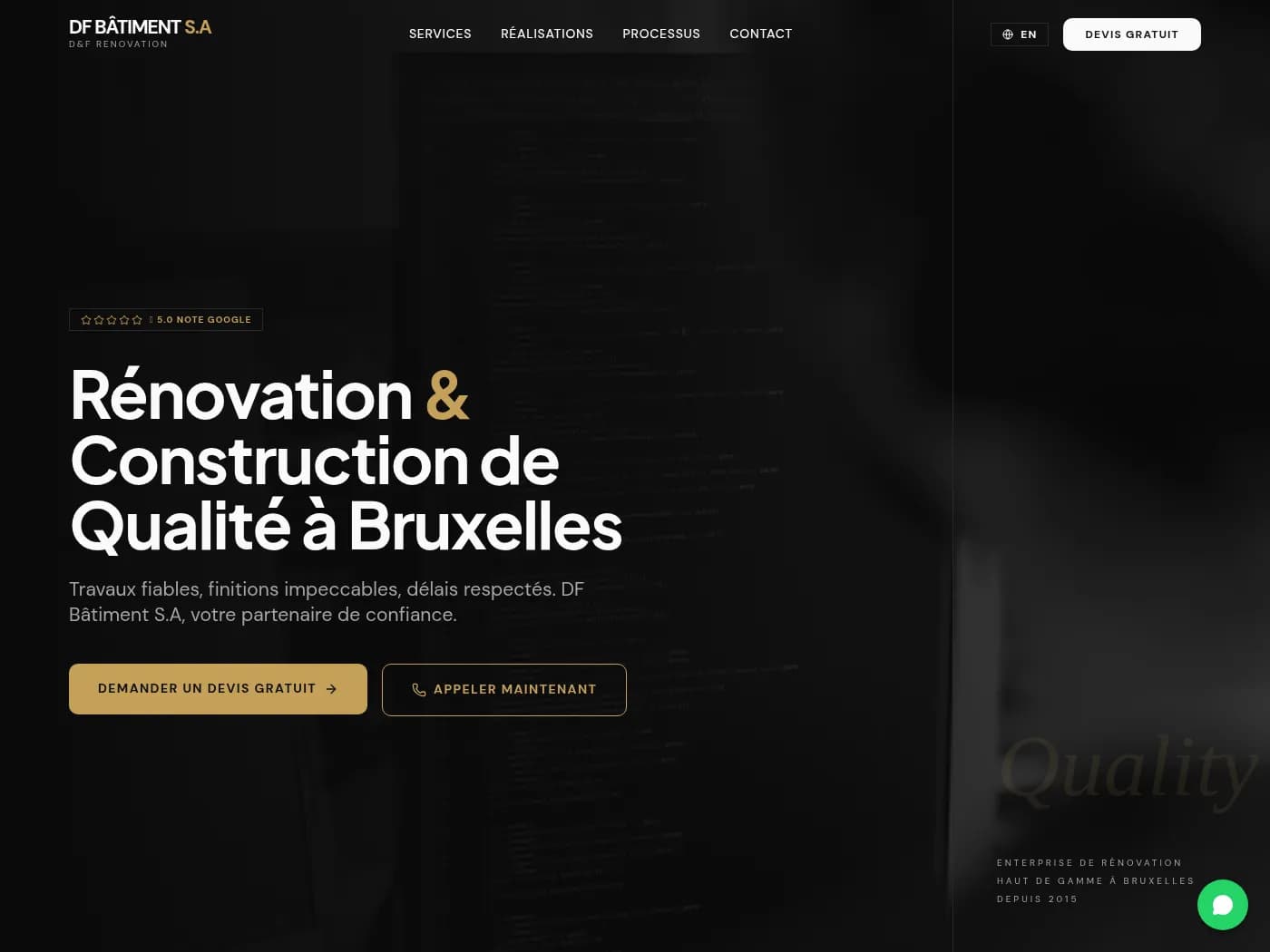 DF Bâtiment Premium Website