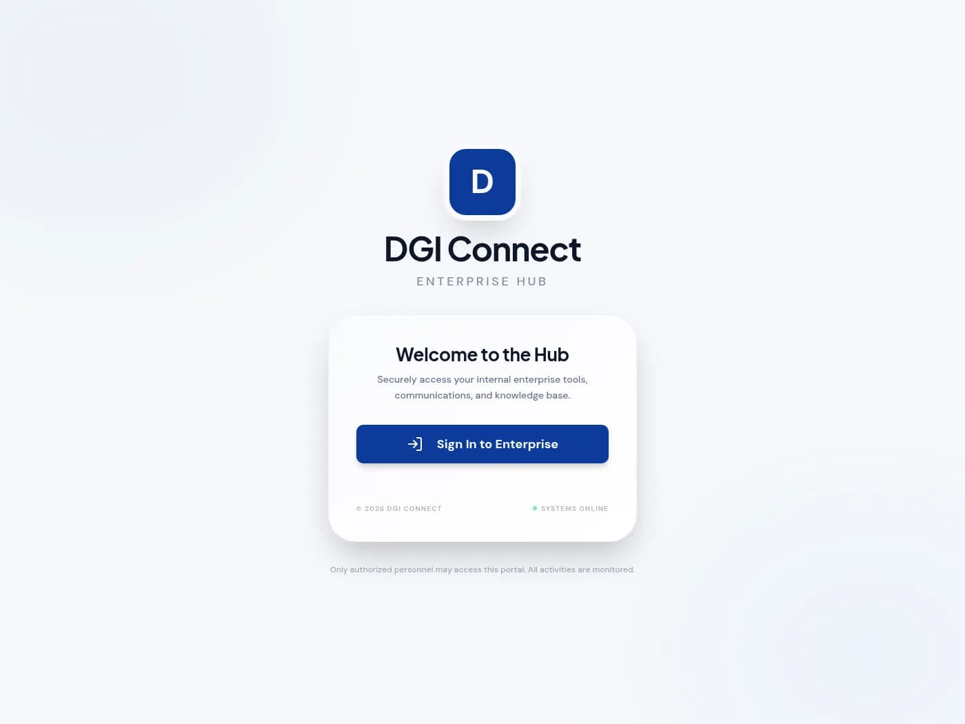 DGI Connect Enterprise Hub
