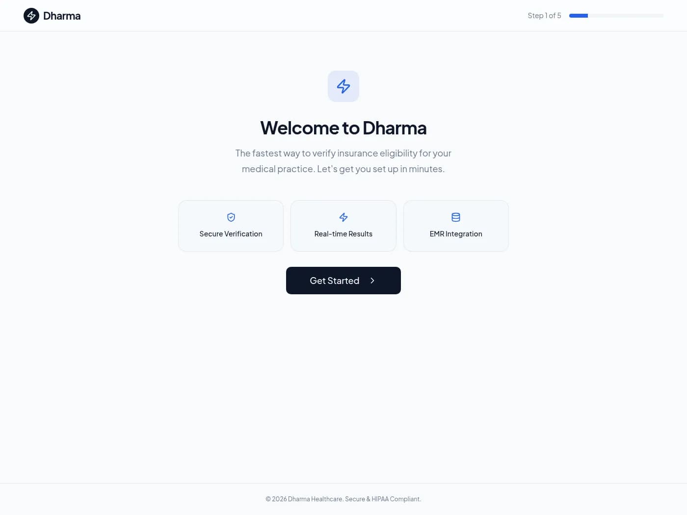 Dharma Onboarding Portal