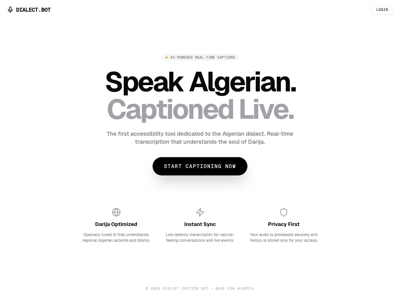Dialect Caption Bot