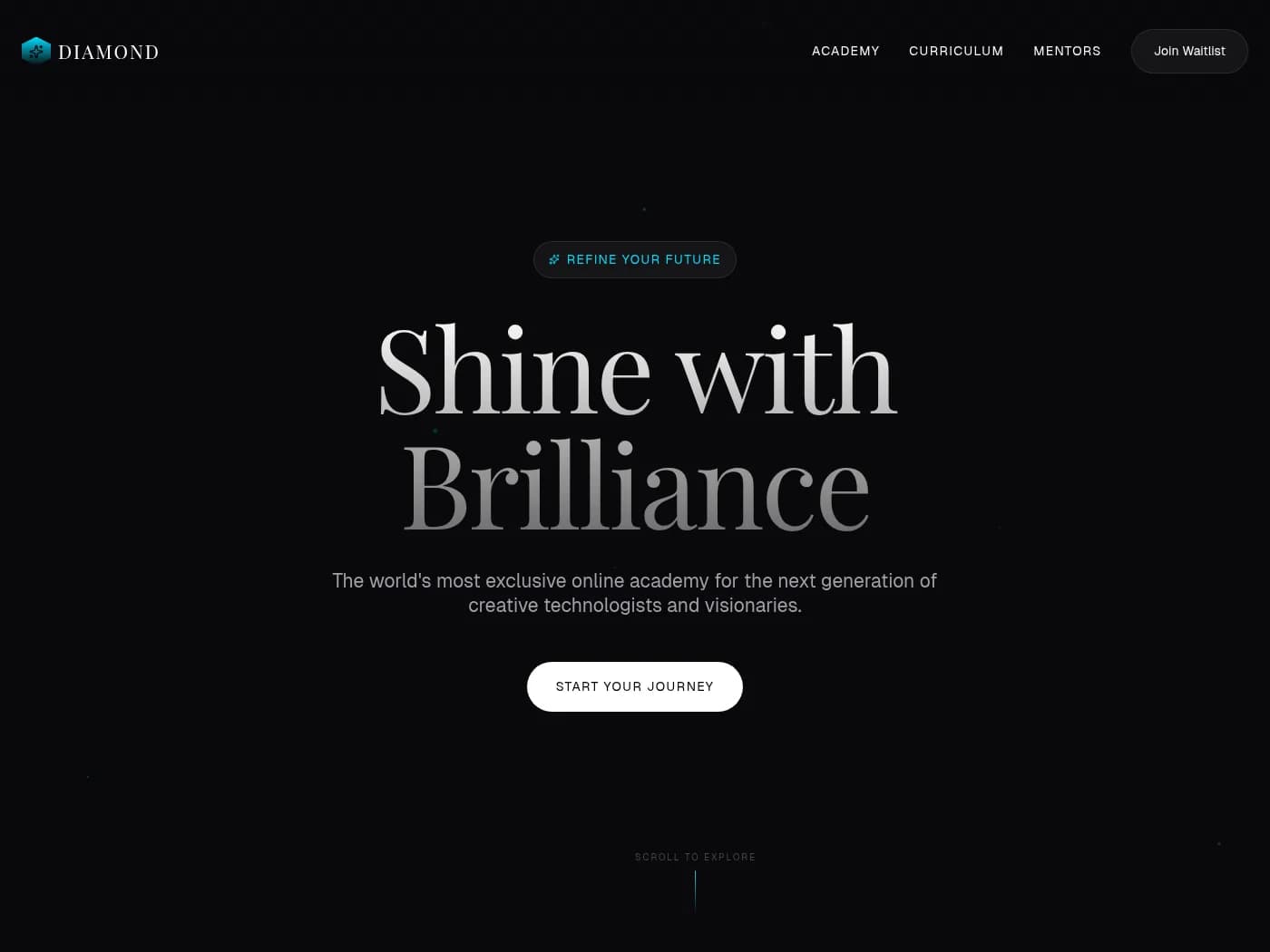 Diamond Academy Animated Site