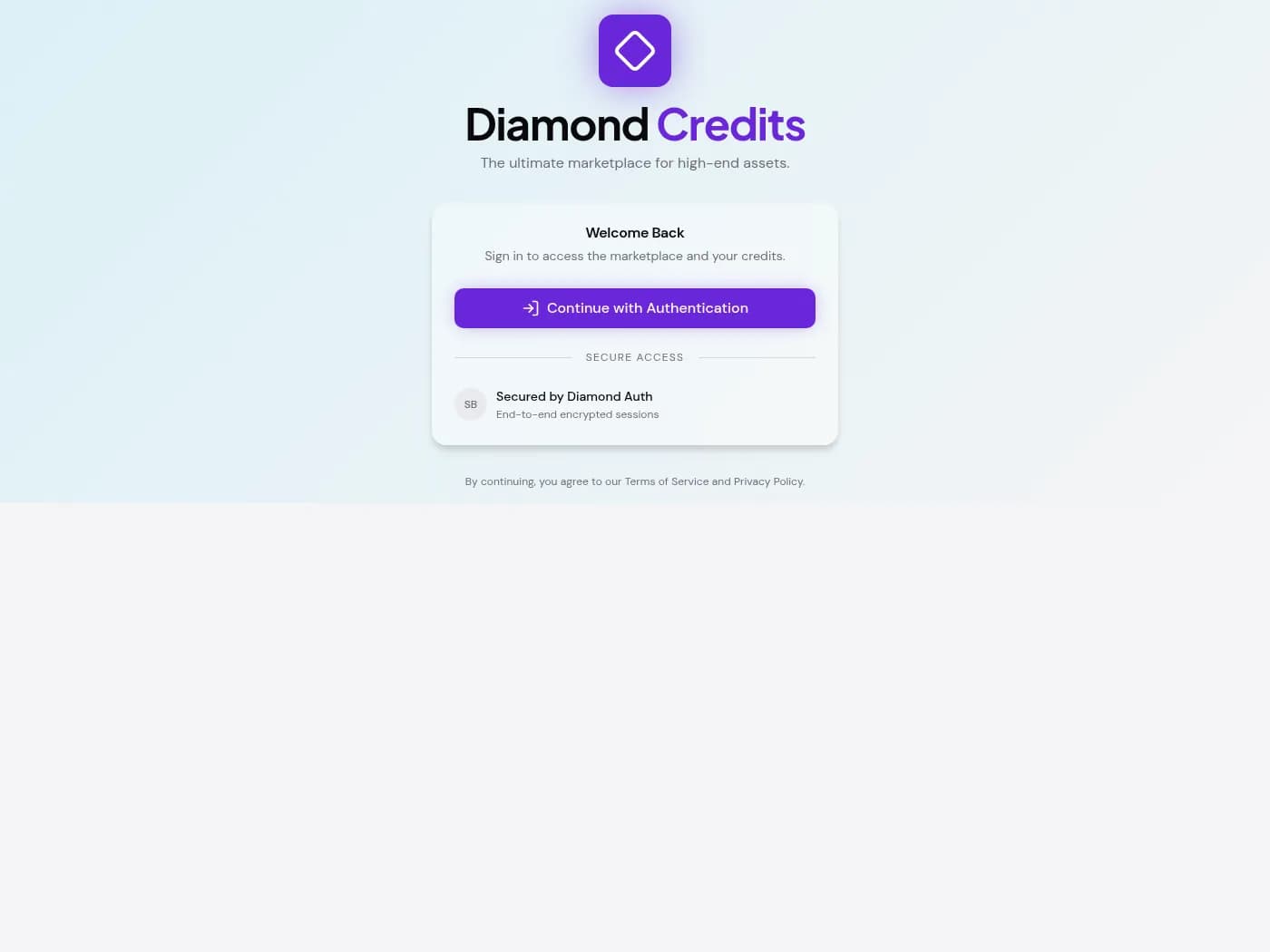 Diamond Credits Platform