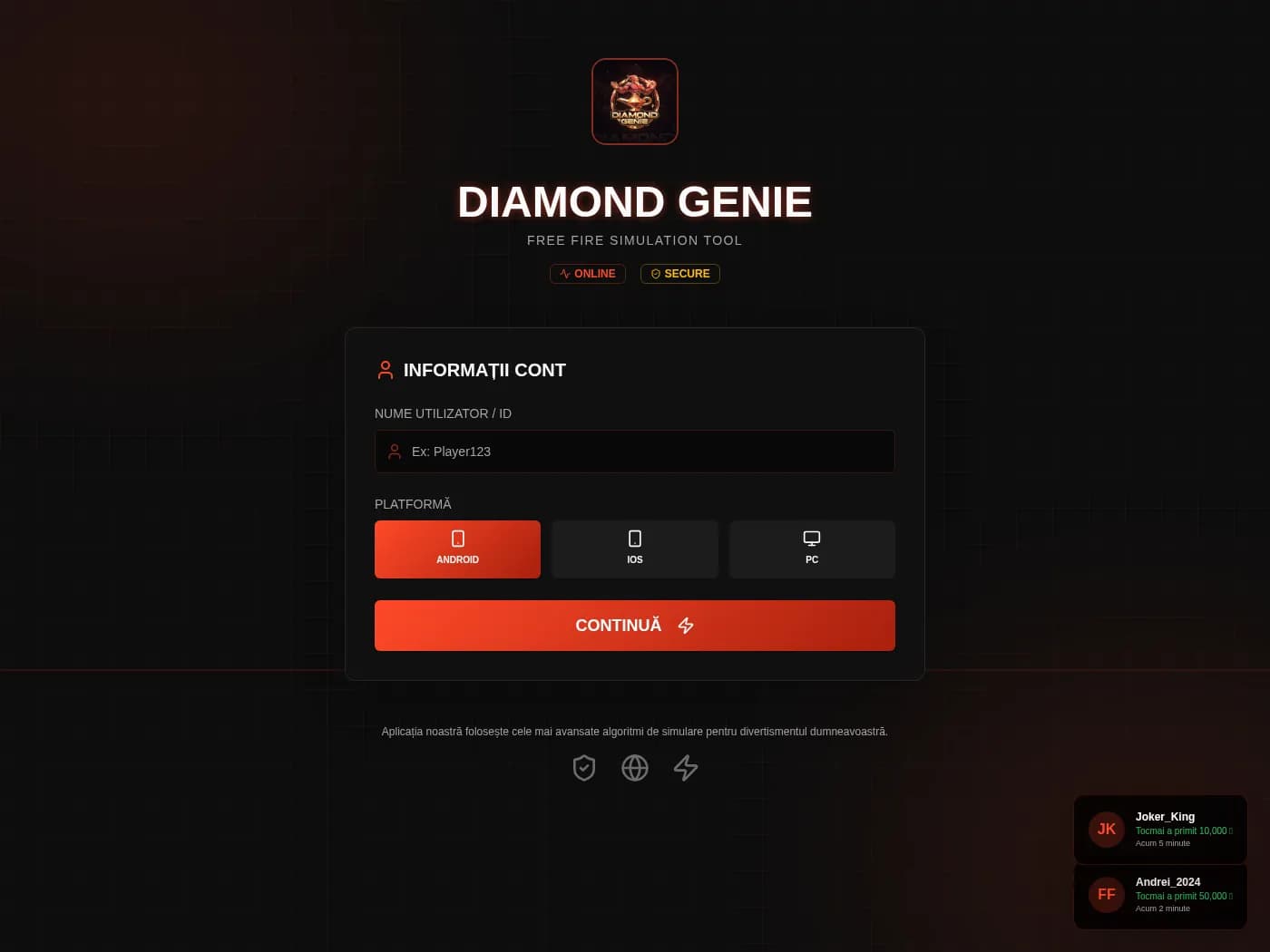 Diamond Genie Free Fire
